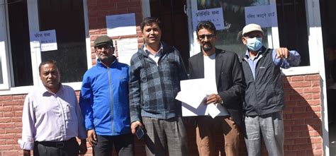 Prakash Adhikari An Independent Candidate From Kathmandu 2 Registers His Candidacy