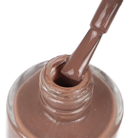 Debelle Gel Nail Polish Woody Chocolate Chocolate Cocoa Brown Nail
