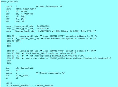 When Configuring Flexram In The Startup Code Of Rt1061 The Cpu Cannot