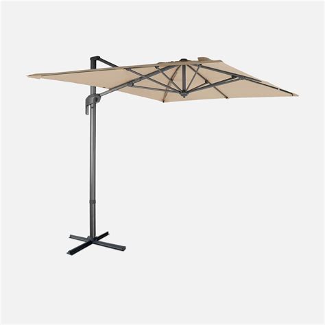 Parasol Desplazado Rectangular 3x2m Beige