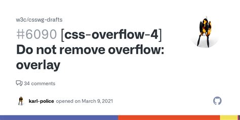 Css Overflow Do Not Remove Overflow Overlay Issue W C Csswg Drafts GitHub