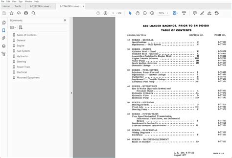 Case 680 Backhoe Loader Service Manual Sn 9101501 9 77442r0 Case 680