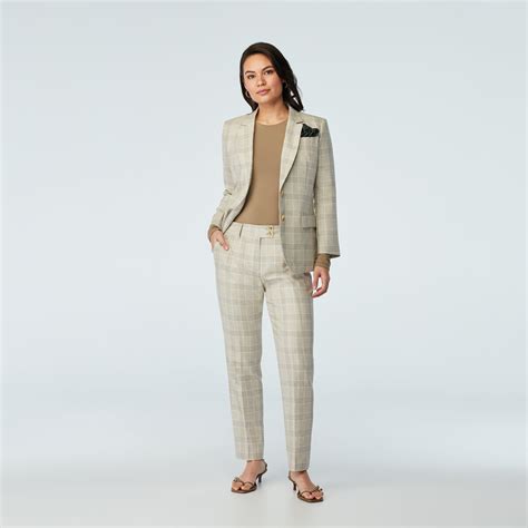 Womens Custom Blazers Outwell Plaid Sand Blazer Women Indochino