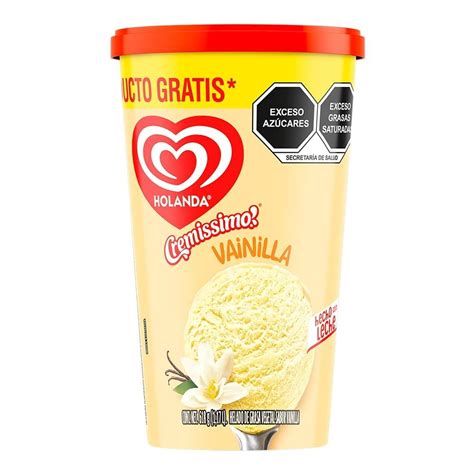 Helado Holanda Sabor Vainilla 117 L Walmart En Línea