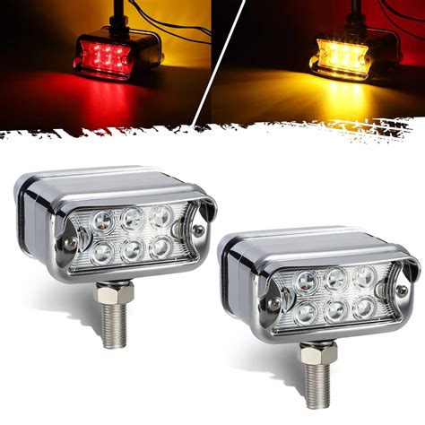 Partsam 2pcs Dual Revolution Stf9 12 Led Marker Lights Turn Signal
