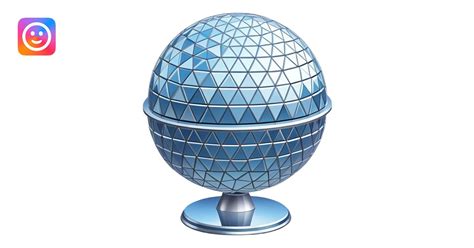Isometric Exterior Walt Disney World Epcot Sphere Dollhouse Style 3d