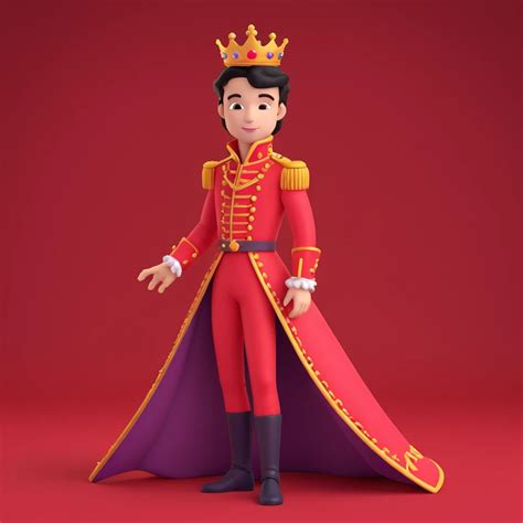 Prince In Red Dress Royaqle Background Emoji Ai Emoji Generator