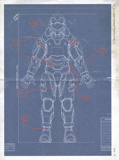 Mjolnir Mk Iv Blueprint Halo Armor Armor Halo Cosplay
