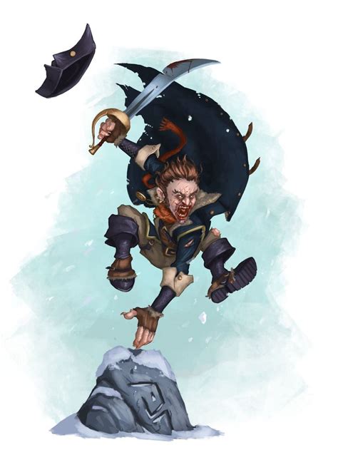 Halfling Barbarian Pirate Alex Sturdee Barbarian Fantasy Portraits Pirates