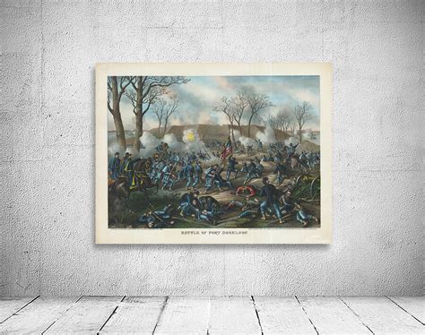 1862 Civil War Battle Of Fort Donelson Historic Capture Of General