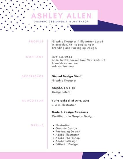 Creative Resume Graphic Designer Resume For You