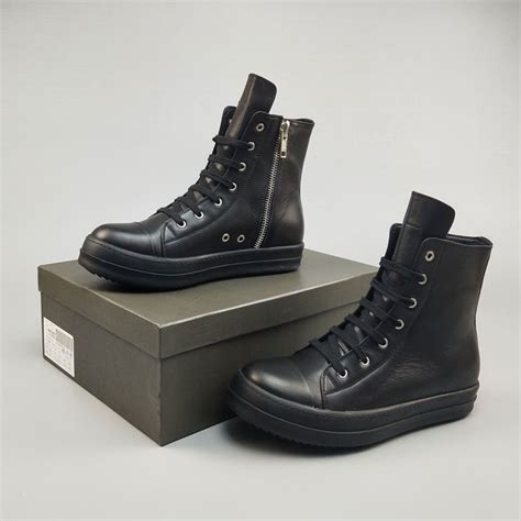 Ro高帮鞋男真皮厚底冬季高帮板鞋女系带运动休闲板鞋情侣同款短靴虎窝淘