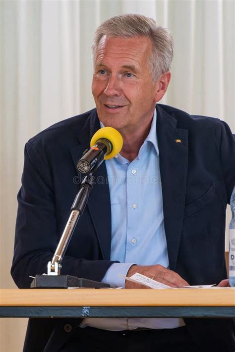 Portrait Of The Former Federal President Christian Wulf During A