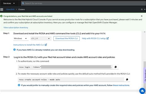 build rosa clusters with terraform containers