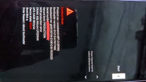 Stuck In Fastboot Mode With Device State Error Attaching The Screenshot For Better