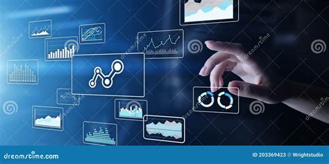 Big Data Analysis Business Intelligence Technology Solutions Concept
