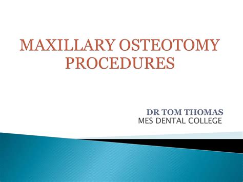 Solution Maxillary Osteotomy Procedures Studypool