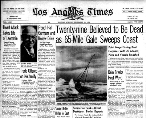 Could A Hurricane Lash Los Angeles 80 Years Ago This Deadly Storm
