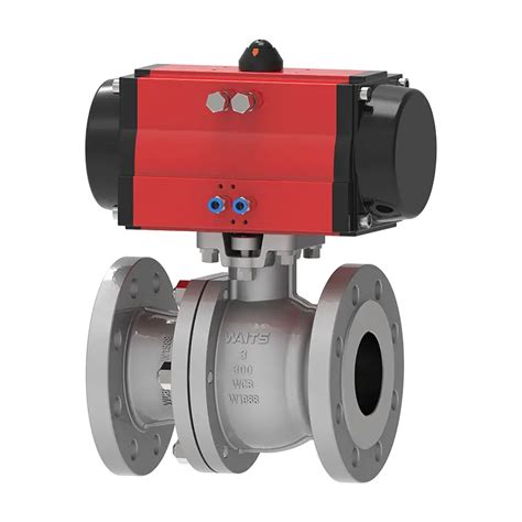 China Two Piece Pneumatic Floating Ball Valve With Bracket‌ Supplier