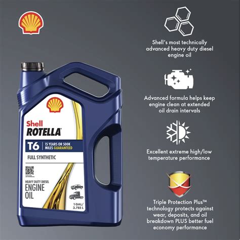 2 Pack Shell Rotella T6 5w 40 Full Synthetic Diesel Engine Oil 1 Gallon Ebay