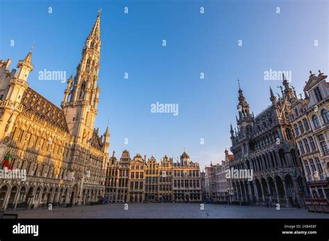 Grand Place Or Grote Markt Is The Central Square Of Brussels In