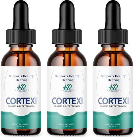 3 Pack Cortexi Ear Drops Official Formula Cortexi