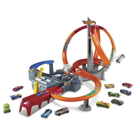 Hot Wheels Spin Storm Track Set Toy Race Track With Motorized Fun