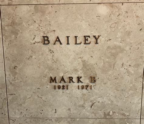 Mark Bryon Bailey Ii 1921 1971 Homenaje De Find A Grave