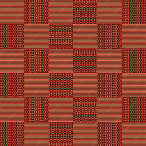 Premium Vector Kente Seamless Digital Pattern