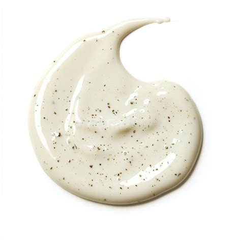 A Creamy Substance With Small Particles Likely A Cosmetic Or Skincare