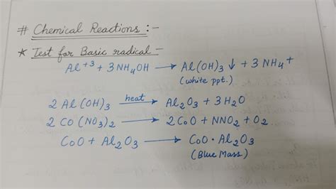 To Detect One Acidic And One Basic Radical From Given Unknown Organic