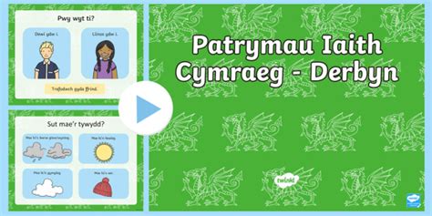Reception Language Patterns Welsh Welsh Language Patters Reception