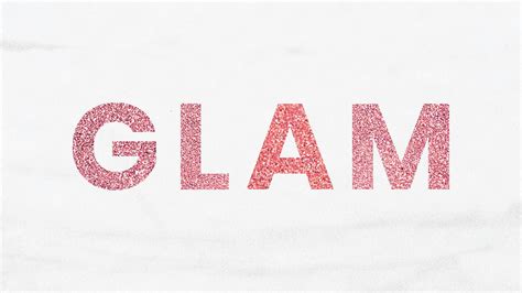 Glam Red Sparkly Word Typography Free Photo Rawpixel