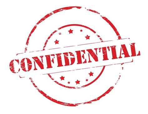 Confidential Red Rectangular Confidential Vector Red Rectangular