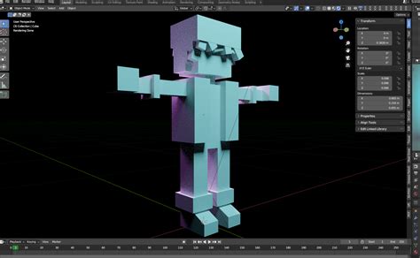 Diseño 3d De Personaje Tipo Minecraft Behance