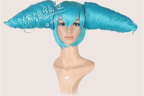 Vocaloid Miku Short Cosplay Wigs High Temperature Fiber Twist Drill Vocaloid Miku Short Cosplay Wigs High Temperature Fiber Twist Drill