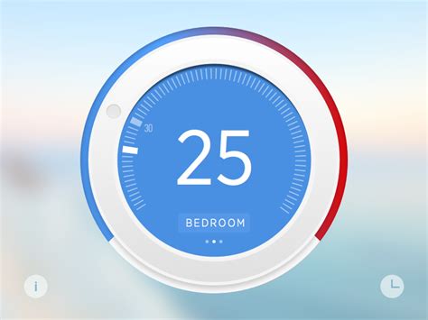 Thermostat Widget By Serhat Ozirik On Dribbble