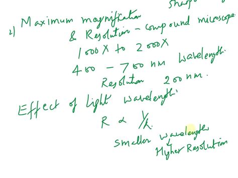 Solved What Is The Difference Between Magnification And Resolution What Is The Maximum