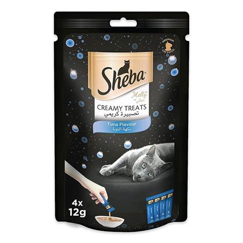 Buy Sheba Melty Creamy Treats Tuna Flavor Cat Food 4x12g Online In Uae