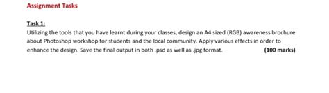 Assignment Tasks Task 1 Utilizing The Tools That You