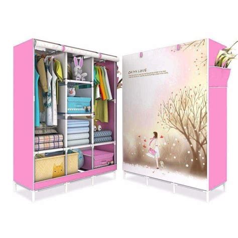 Wardrobe 3d Design Diy Multifunction Clothes Storage Rack Cabinet