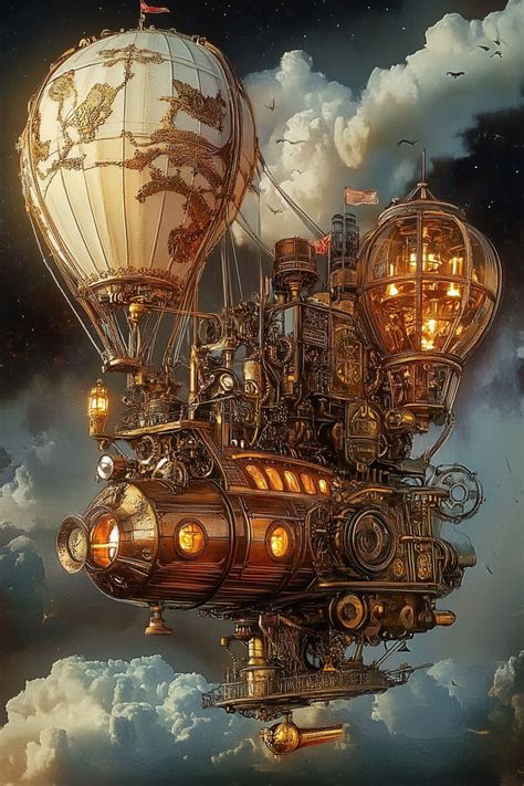 Steampunk Flying Vehicles Viking Steampunk Aesthetic