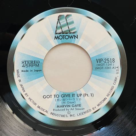 Marvin Gaye Got To Give It Up Pt 1 Pt 2 Japanese Press 7 Portal
