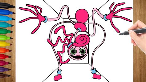 How To Draw Mommy Long Legs Poppy Playtime Youtube