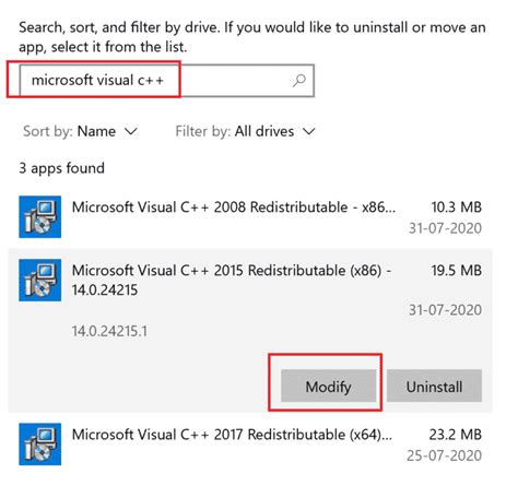Jak Opravit Microsoft Visual C Redistributable
