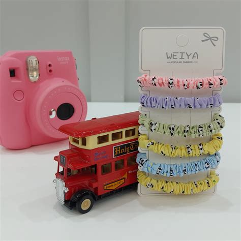 قیمت و خرید کش مو زنانه مدل فانتزی پارچه ای طرح پاندا بسته 6 عددی