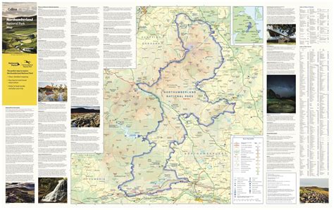 Northumberland National Park Map Collins Mapworld