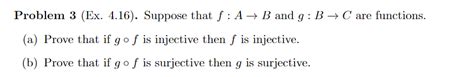 Solved Problem 3 Ex 4 16 Suppose That F A→b And G B→c