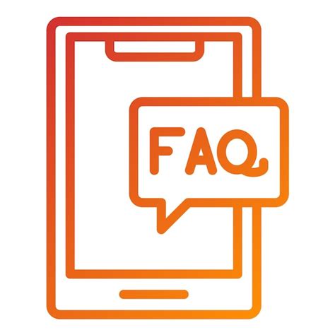 Premium Vector Vector Design Faq Icon Style