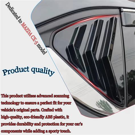 Window Louvers For Car Glossy Black Rear Side Window Louvers For Mazda